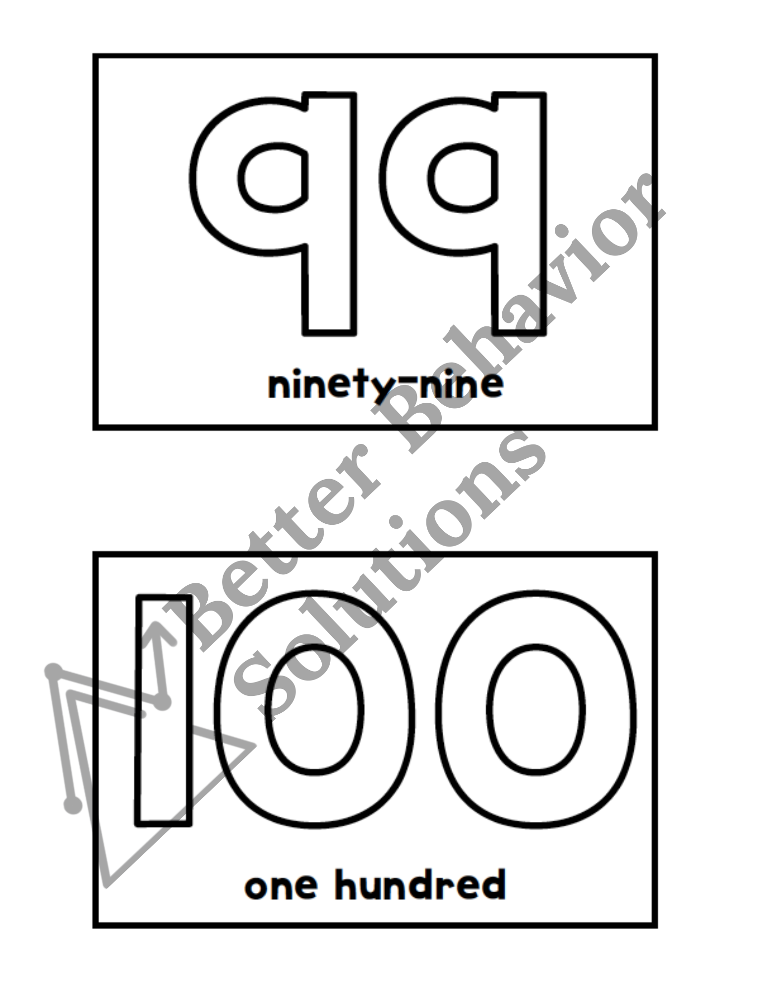 1-100 Number Play-Doh Mats Bundle - Better Behavior Solutions
