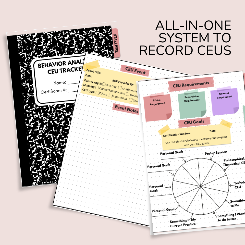 2 Year CEU Tracker - Better Behavior Solutions